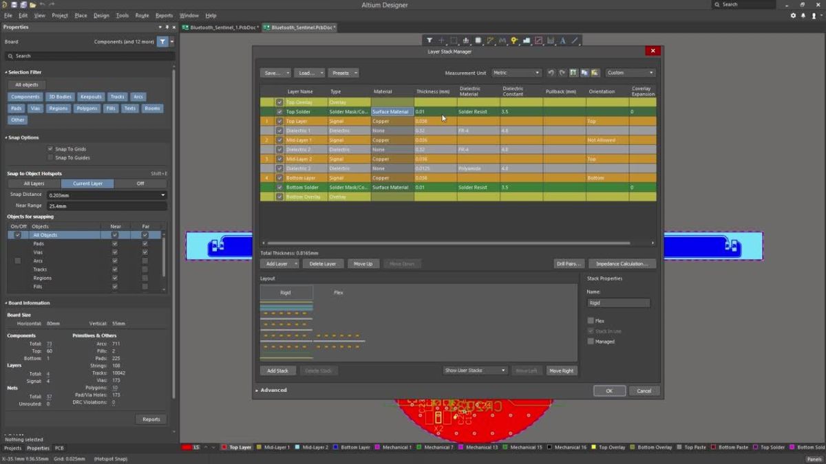 Define New Layer Stacks - Feature:ADSCvid | Altium